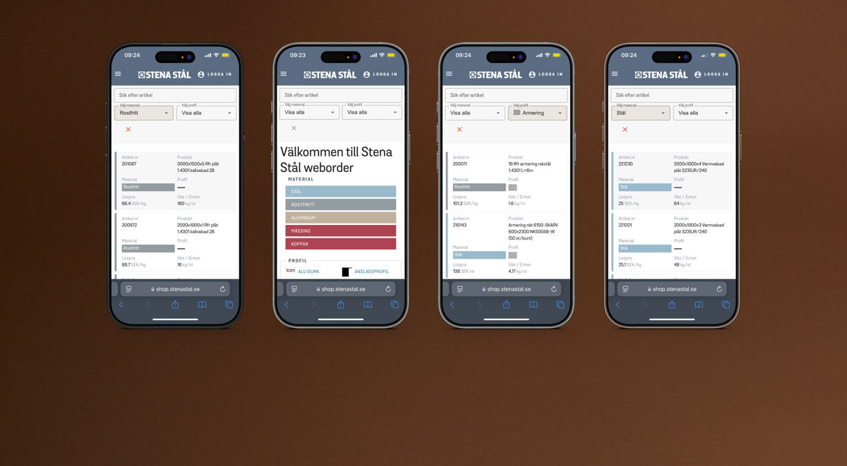 Weborder | Stena Stål
